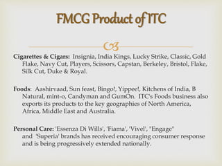 Supply and chain management of itc company | PPTX