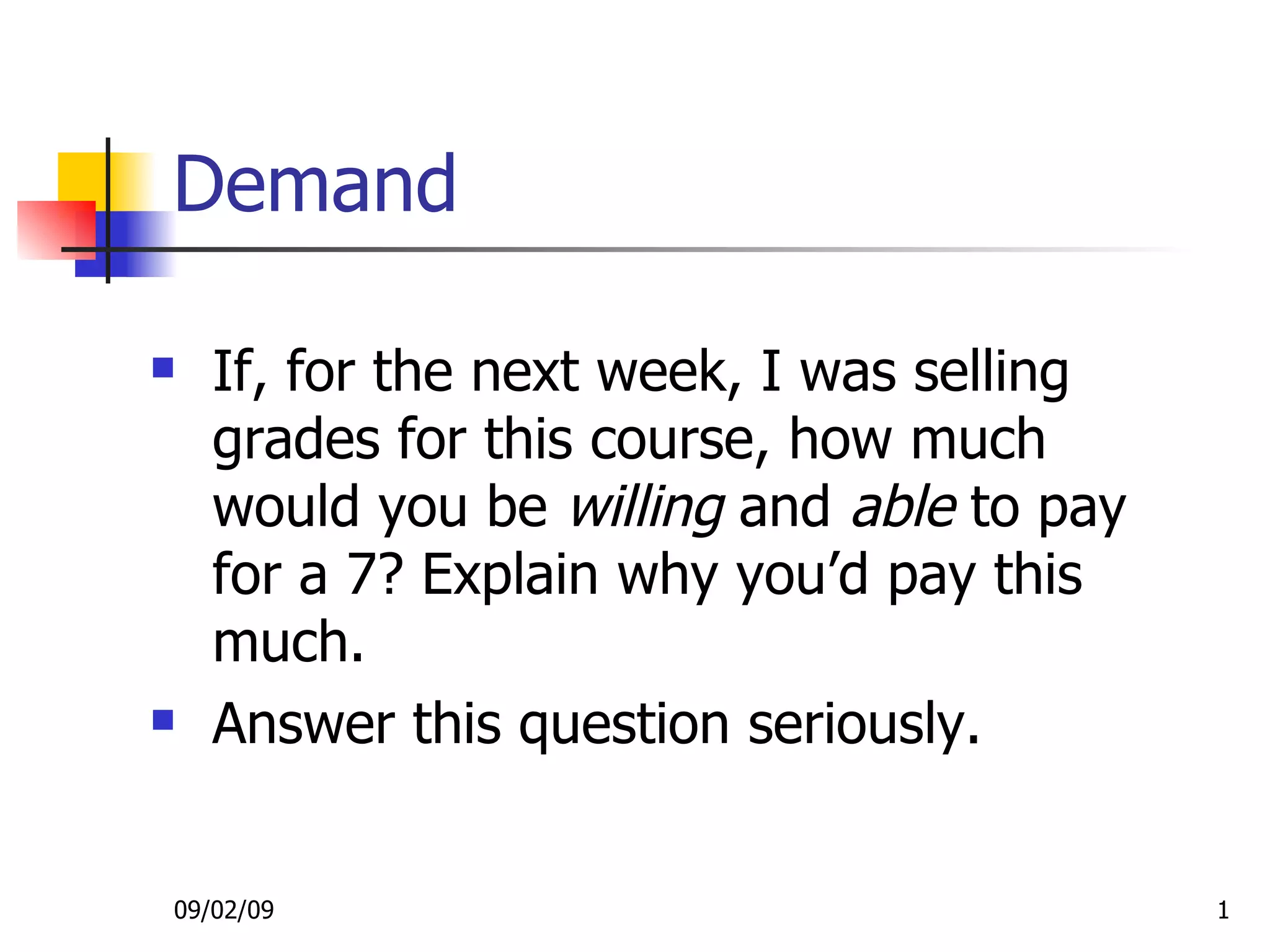 Supply And Demand | PPT | Commodities | Economy