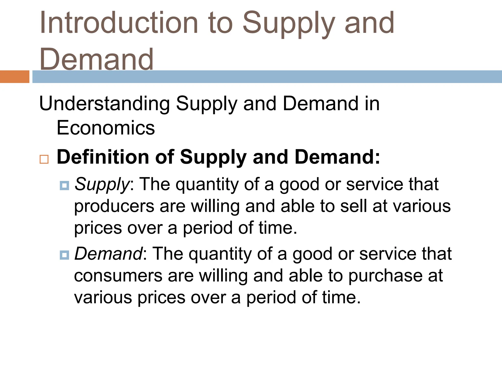 Introduction to Supply and Demand...pptx