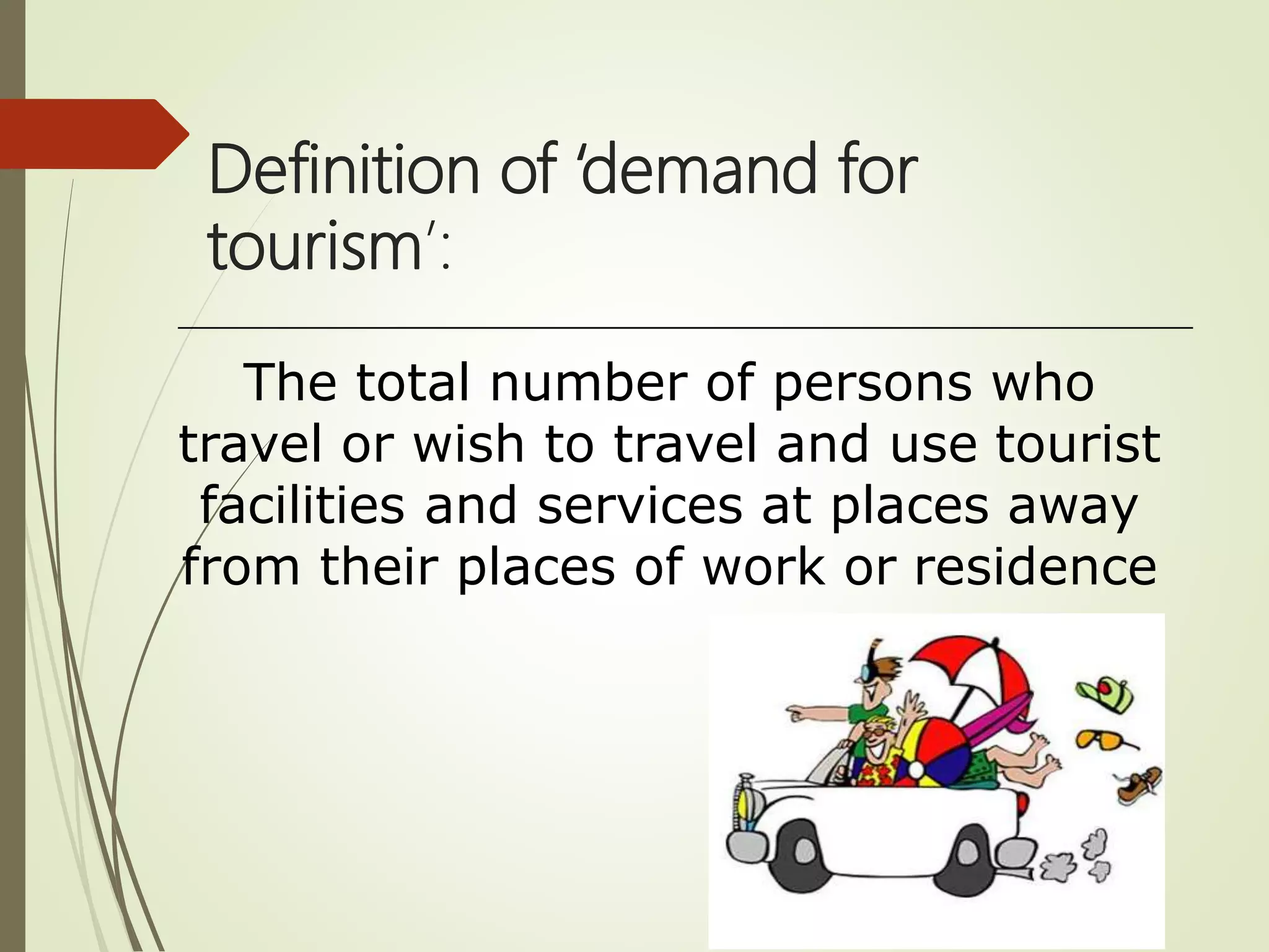 Supply and demand of tourism industry | PPTX