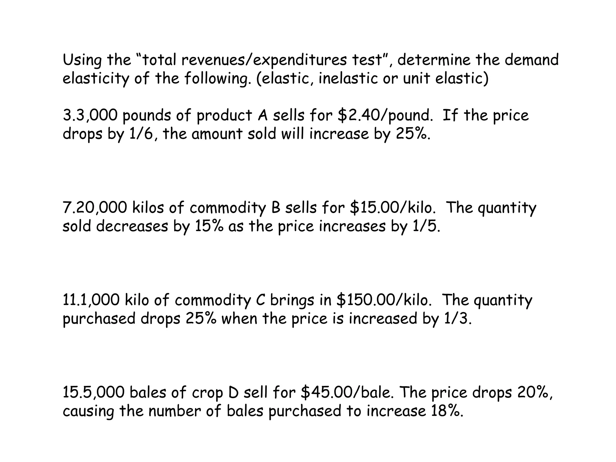 Supply and Demand Practice Problems | PPT | Commodities | Economy
