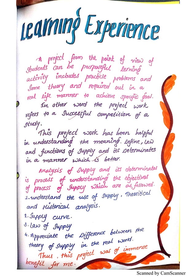 Supply and its Determinants - Class 12 Commerce Economics Project | PDF