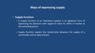 Supply and Market Equilibrium | PPTX