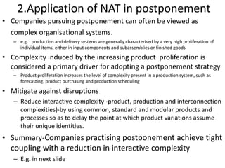 postponement in supplychain | PPTX