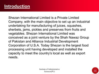 Supply chain of Shezan Tomato Ketchup | PPT | Logistics and ...