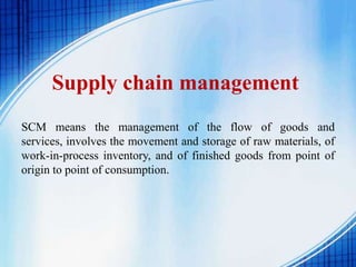 Supply chain cycle flow | PPTX