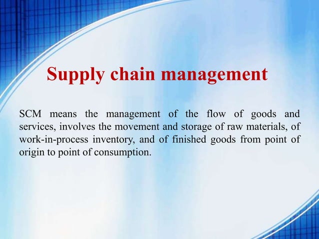Supply chain cycle flow | PPTX | Business | Business and Finance