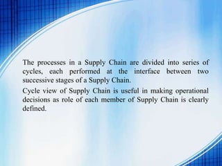 Supply chain cycle flow | PPTX