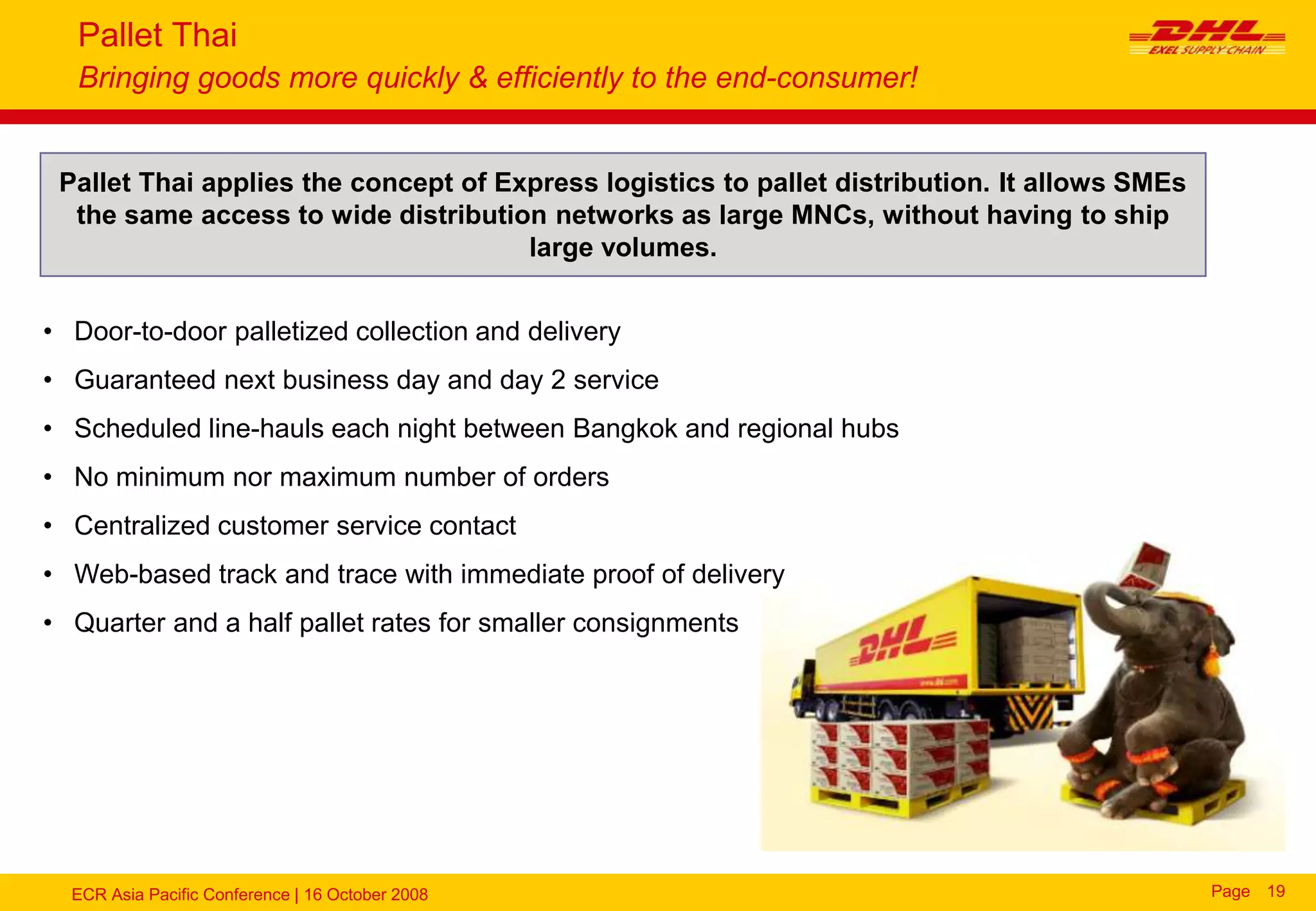 Supply chain & customer collaboration dhl exel sc (15 oct08) | PPTX | Logistics | Business
