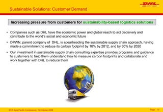 Supply chain & customer collaboration dhl exel sc (15 oct08) | PPTX