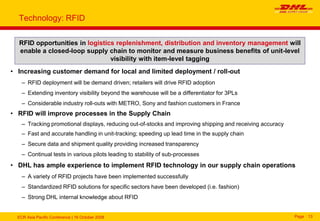 Supply chain & customer collaboration dhl exel sc (15 oct08) | PPTX