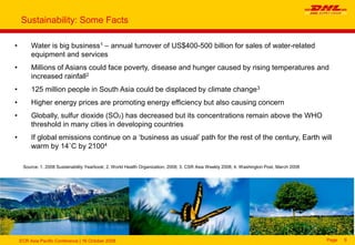 Supply chain & customer collaboration dhl exel sc (15 oct08) | PPTX