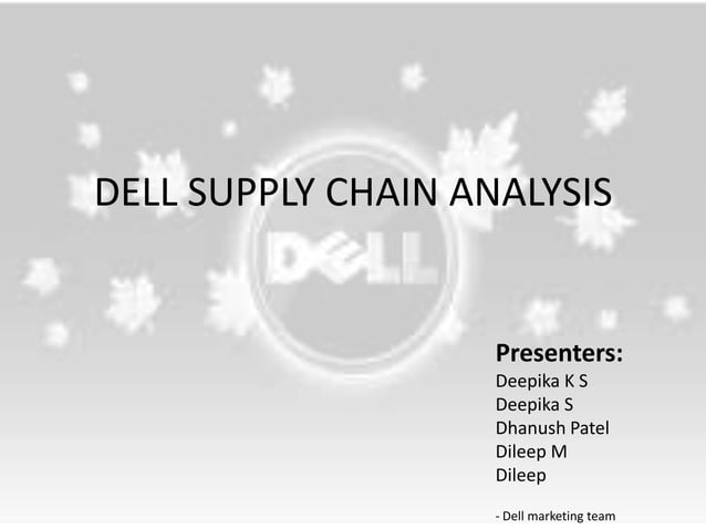 DELL Supply Chain | PPTX | Logistics | Business