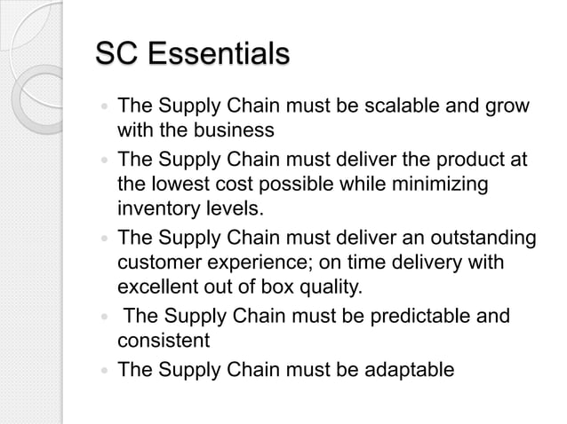 Supply Chain Design Fundamentals | PPTX