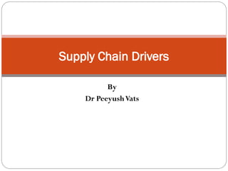 Various Supply chain drivers Production Facilities Inventory Transportation Information | PPT