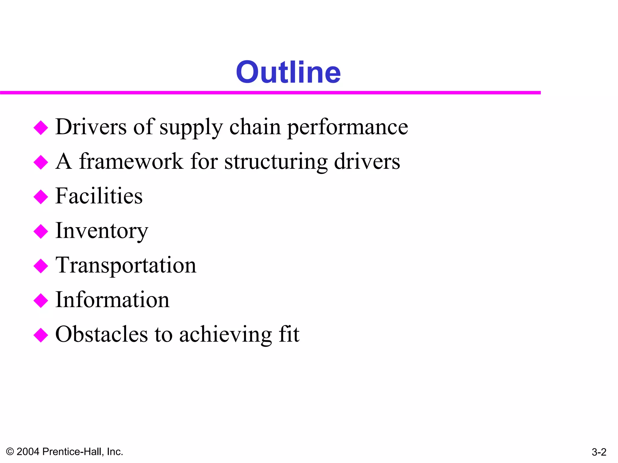 Supply Chain Drivers and Obstacles.ppt
