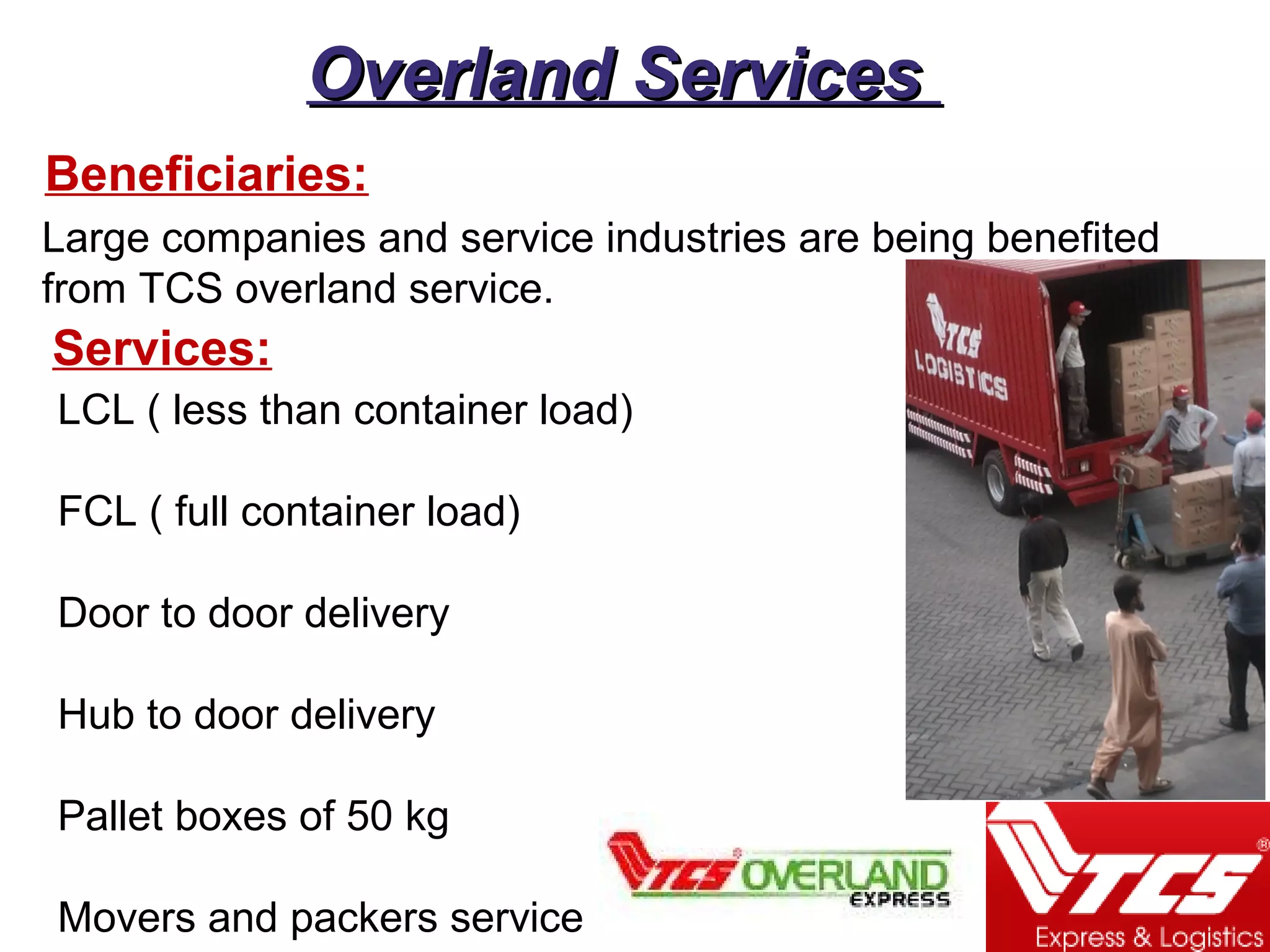 Supply chain final presentation on TCS | PPT