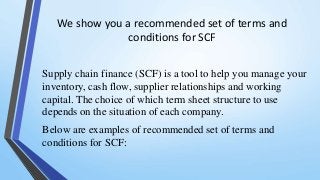 Supply Chain Finance-The Ultimate Purchasing Term Sheet Guide | PPT