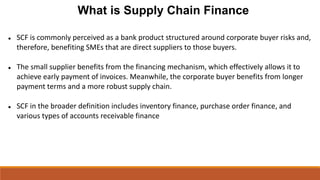 Supply Chain Finance presentation on supply chain finance | PPT