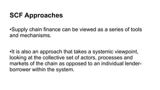 Supply Chain Finance presentation on supply chain finance | PPT