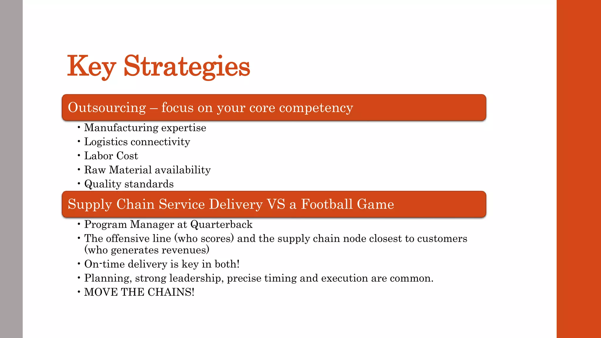 Supply chain football | PPTX