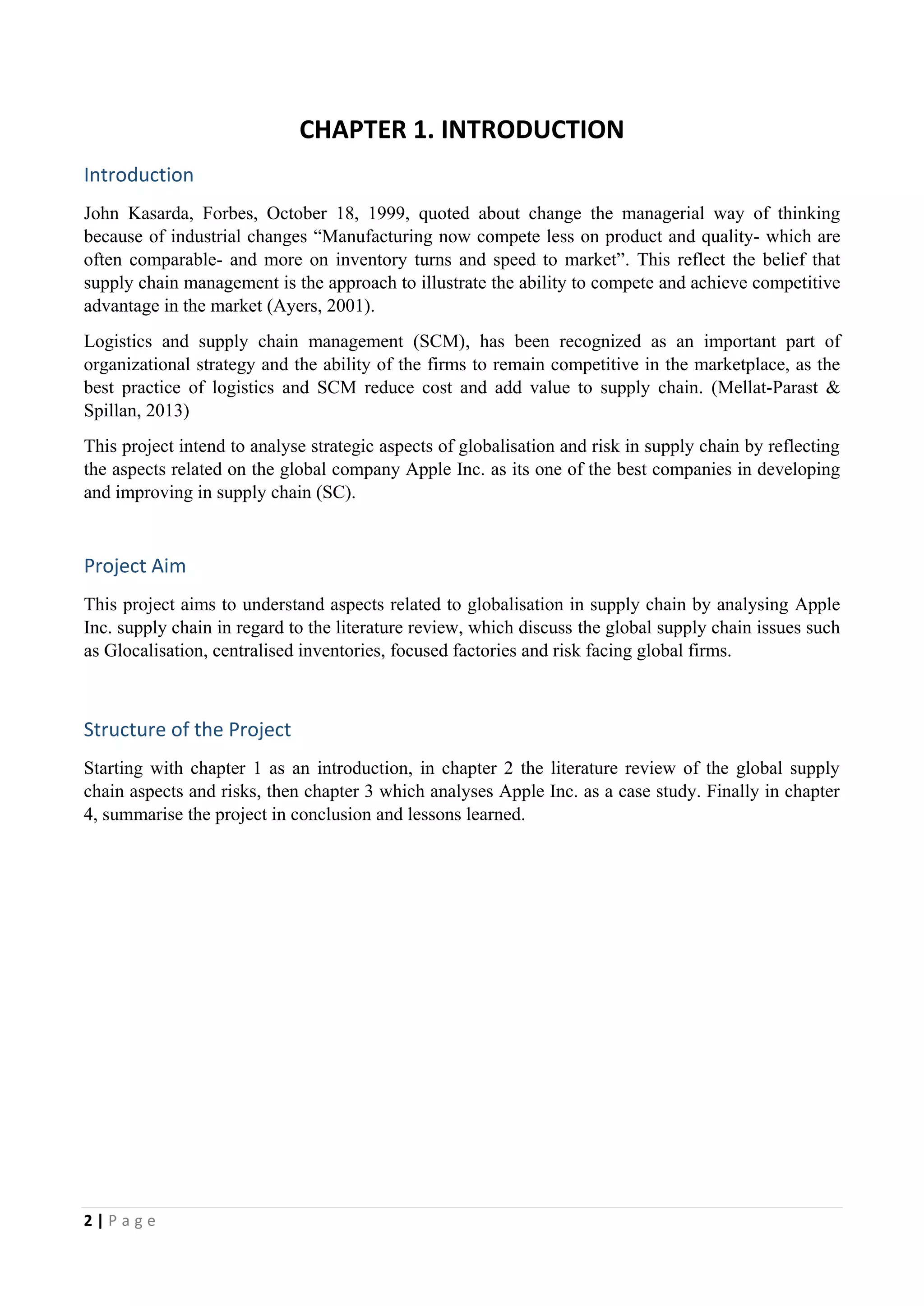 Supply chain globalisation and risk in sc.docx