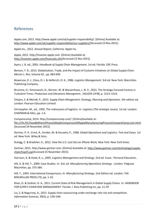 Supply chain globalisation and risk in sc.docx