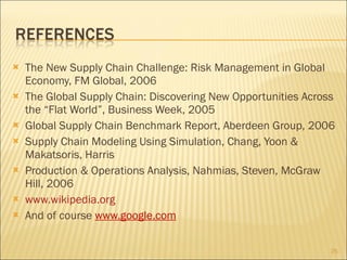 Supply Chain Globalization | PPT | Logistics | Business