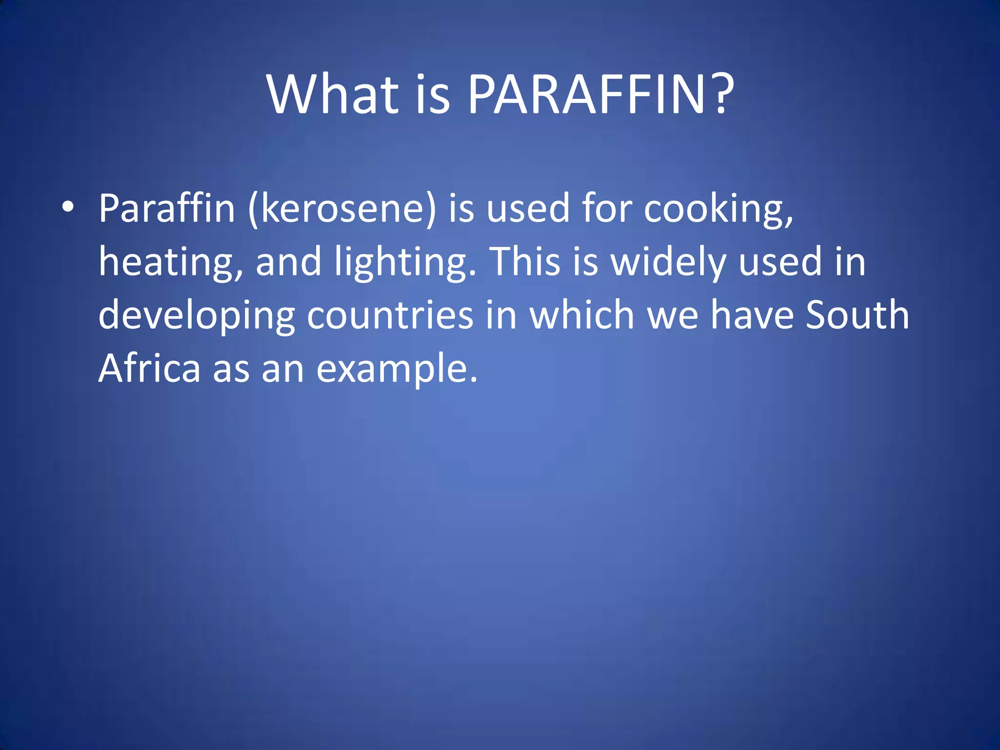 Supply chain of paraffin | PPTX