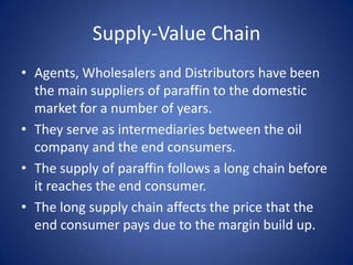 Supply chain of paraffin | PPTX | Business | Business and Finance