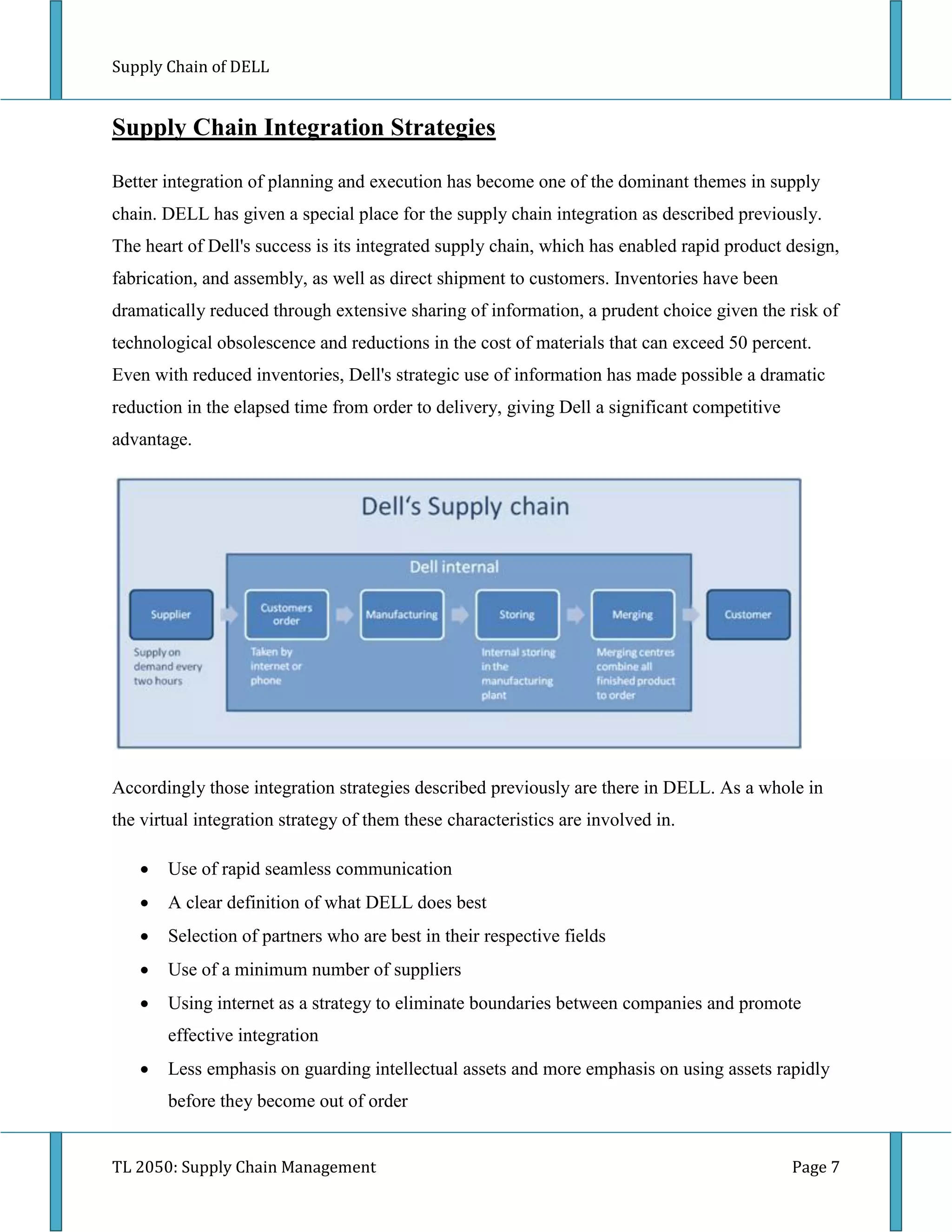 Supply chain of DELL | PDF