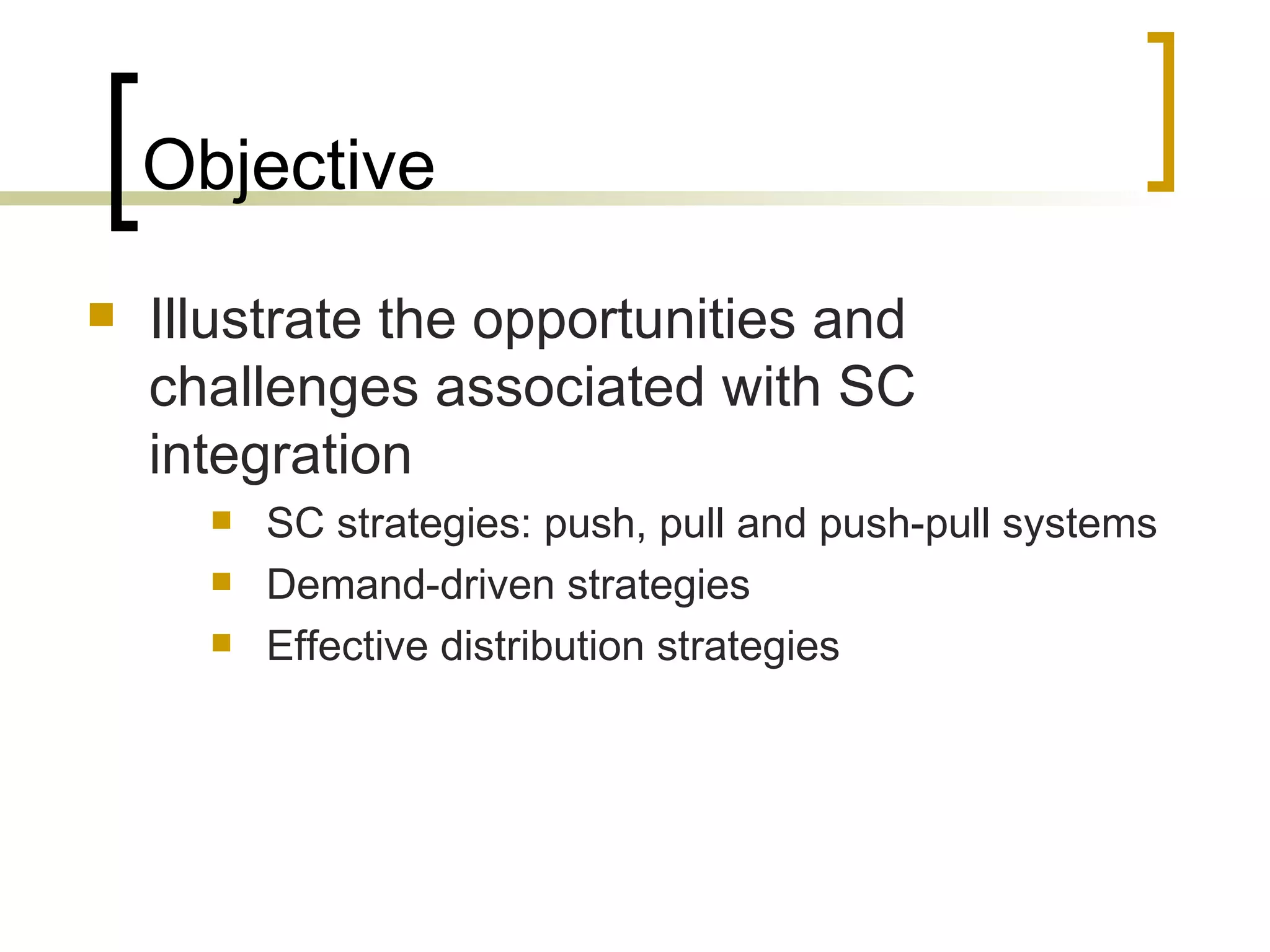 Supply Chain Integration | PPT