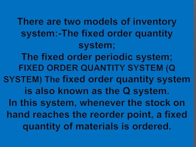 Supply Chain Inventory Management Unit 2 Inventory Models Pptx