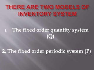 supply chain inventory management -UNIT 2 INVENTORY MODELS.pptx