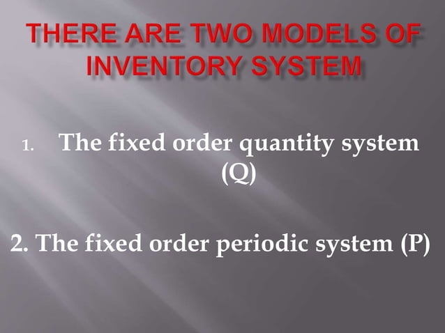 supply chain inventory management -UNIT 2 INVENTORY MODELS.pptx