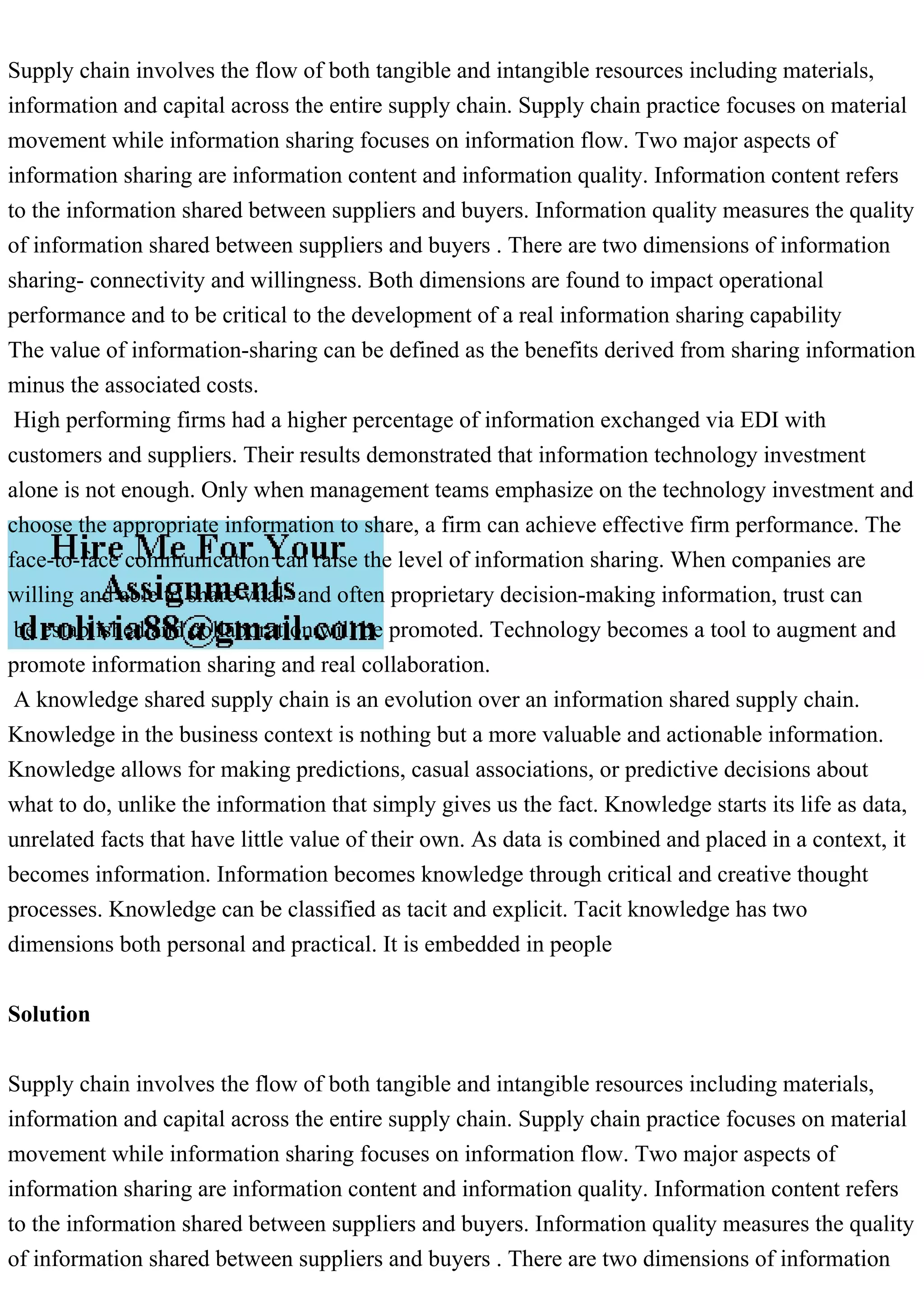 Supply chain involves the flow of both tangible and intangible resou.pdf