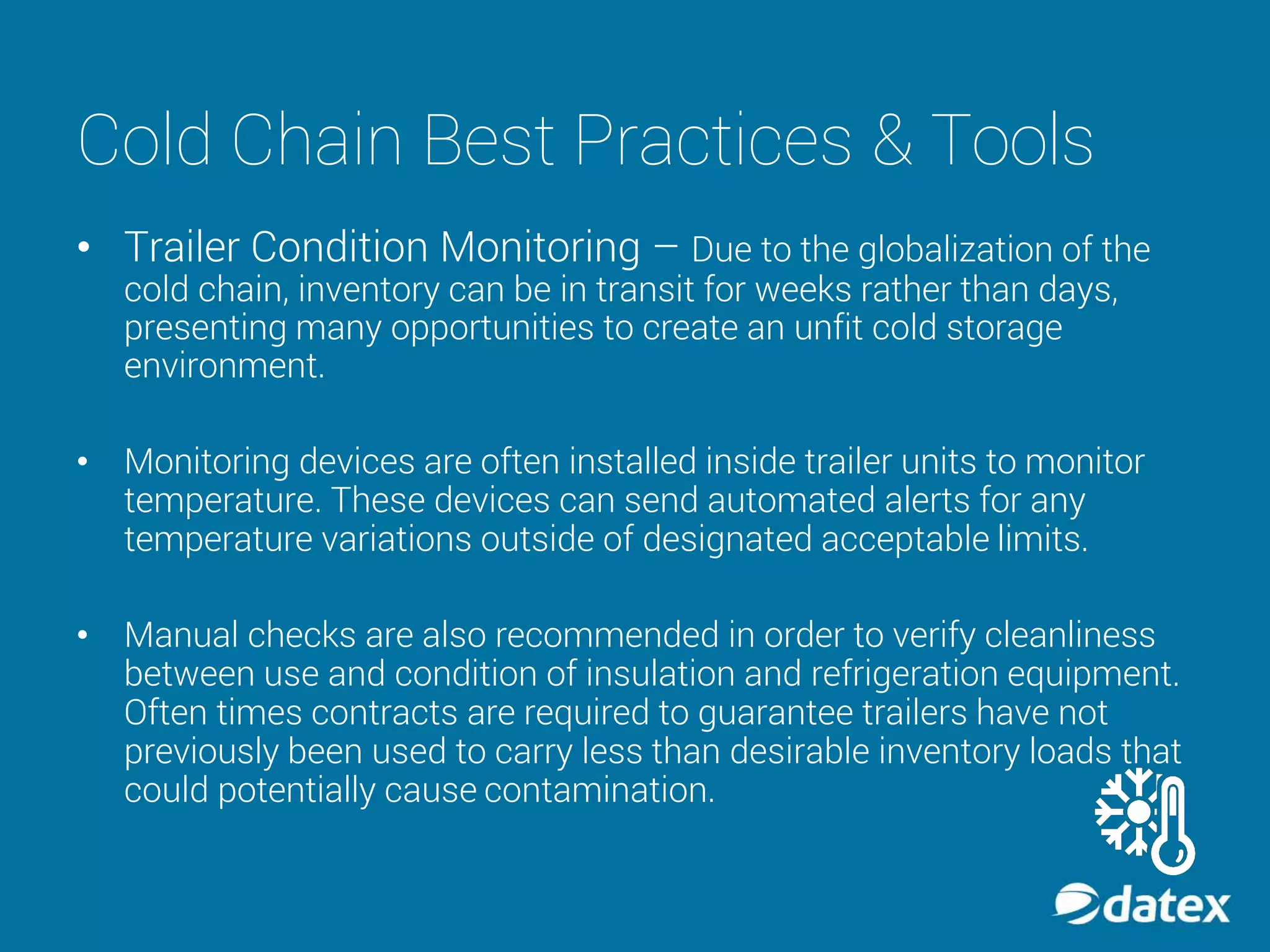 Supply Chain Logistics Basics Maintaining End To End Cold Chain