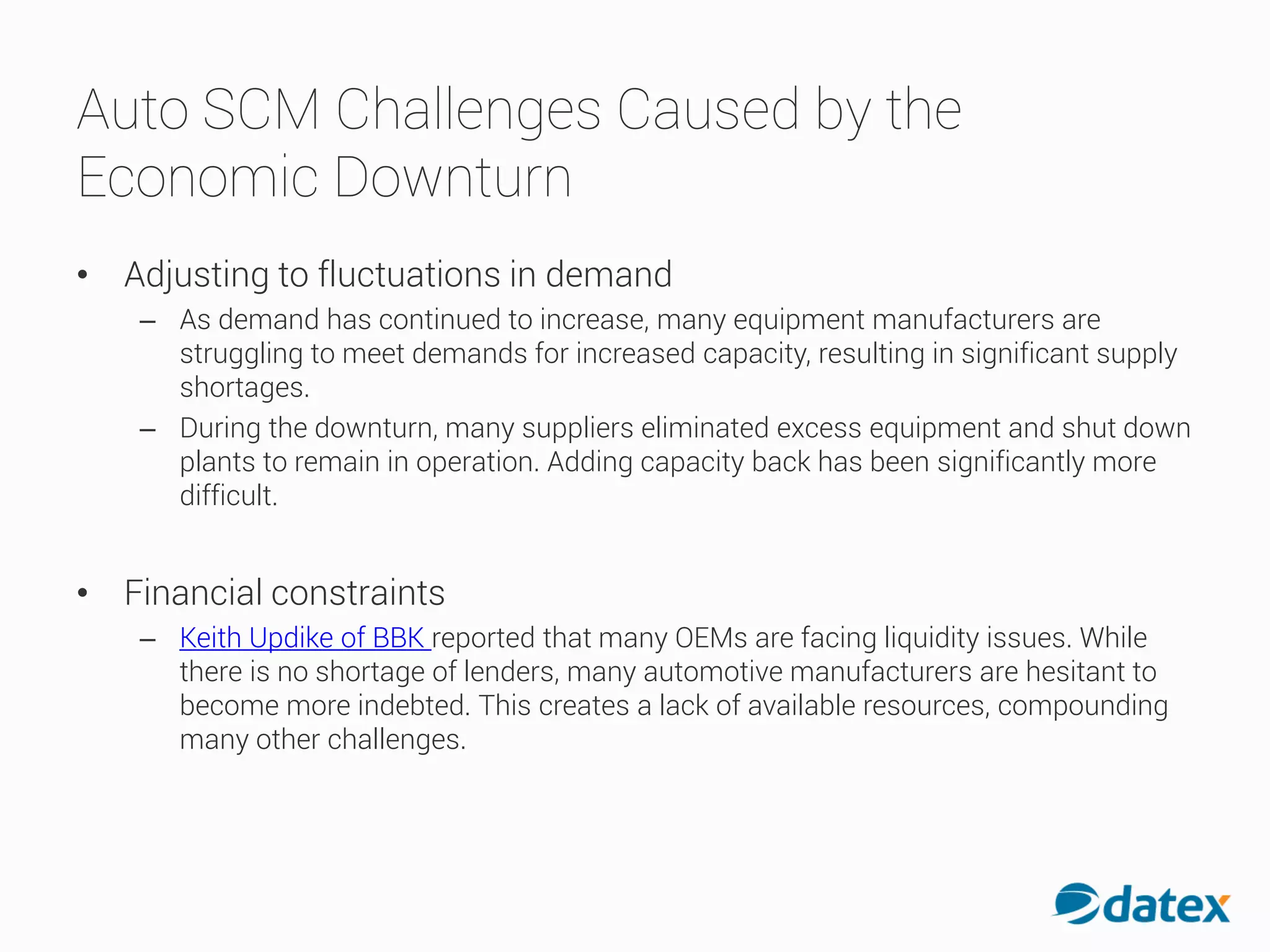 Supply Chain & Logistics Basics: The Automotive Supply Chain | PDF