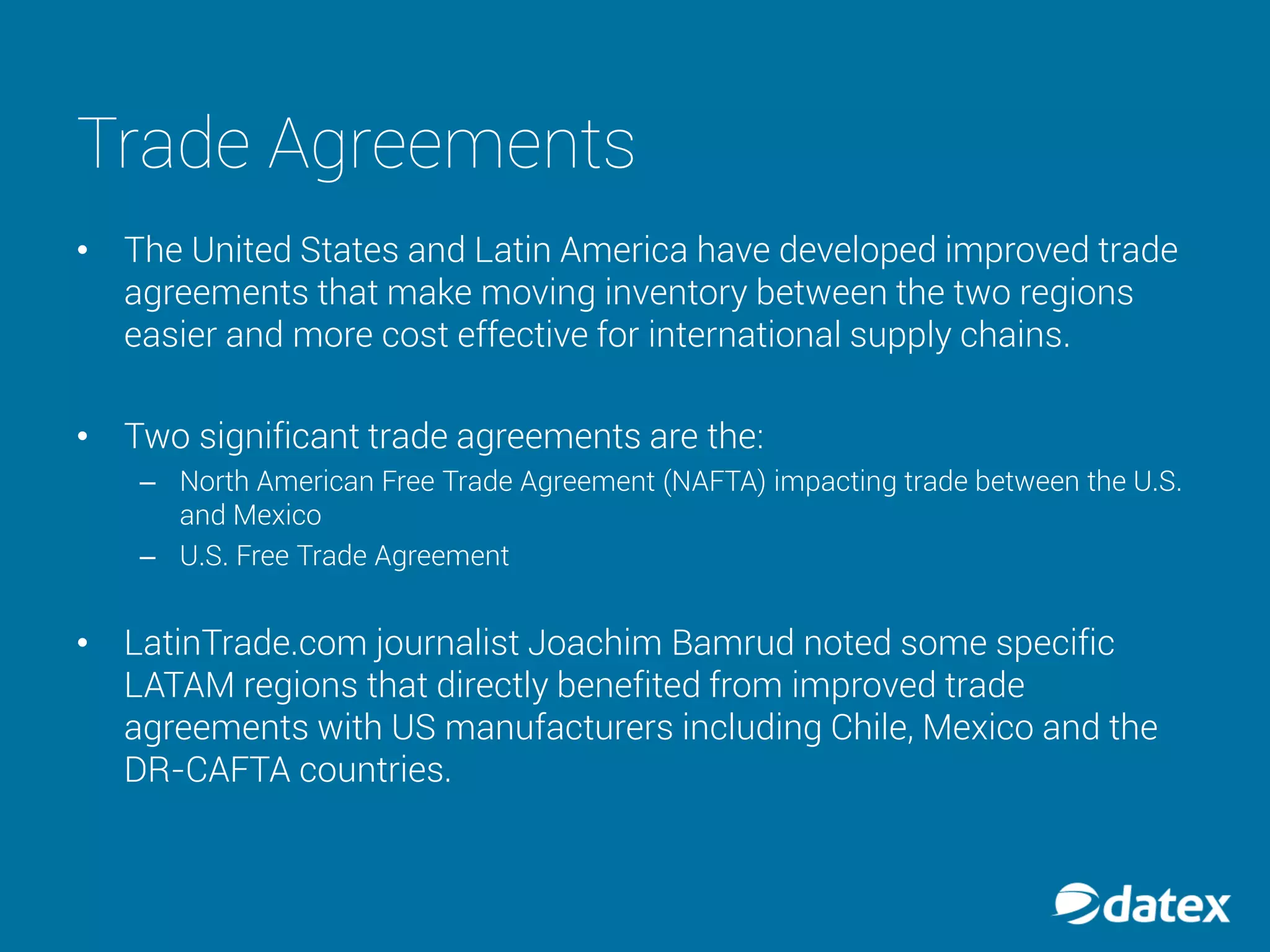 Supply Chain & Logistics Basics: The Evolution of Latin American SCM | PDF