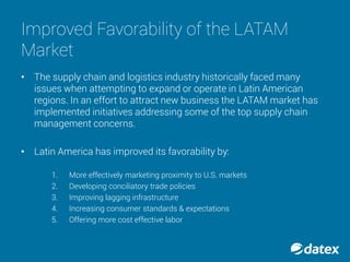 Supply Chain & Logistics Basics: The Evolution of Latin American SCM | PDF