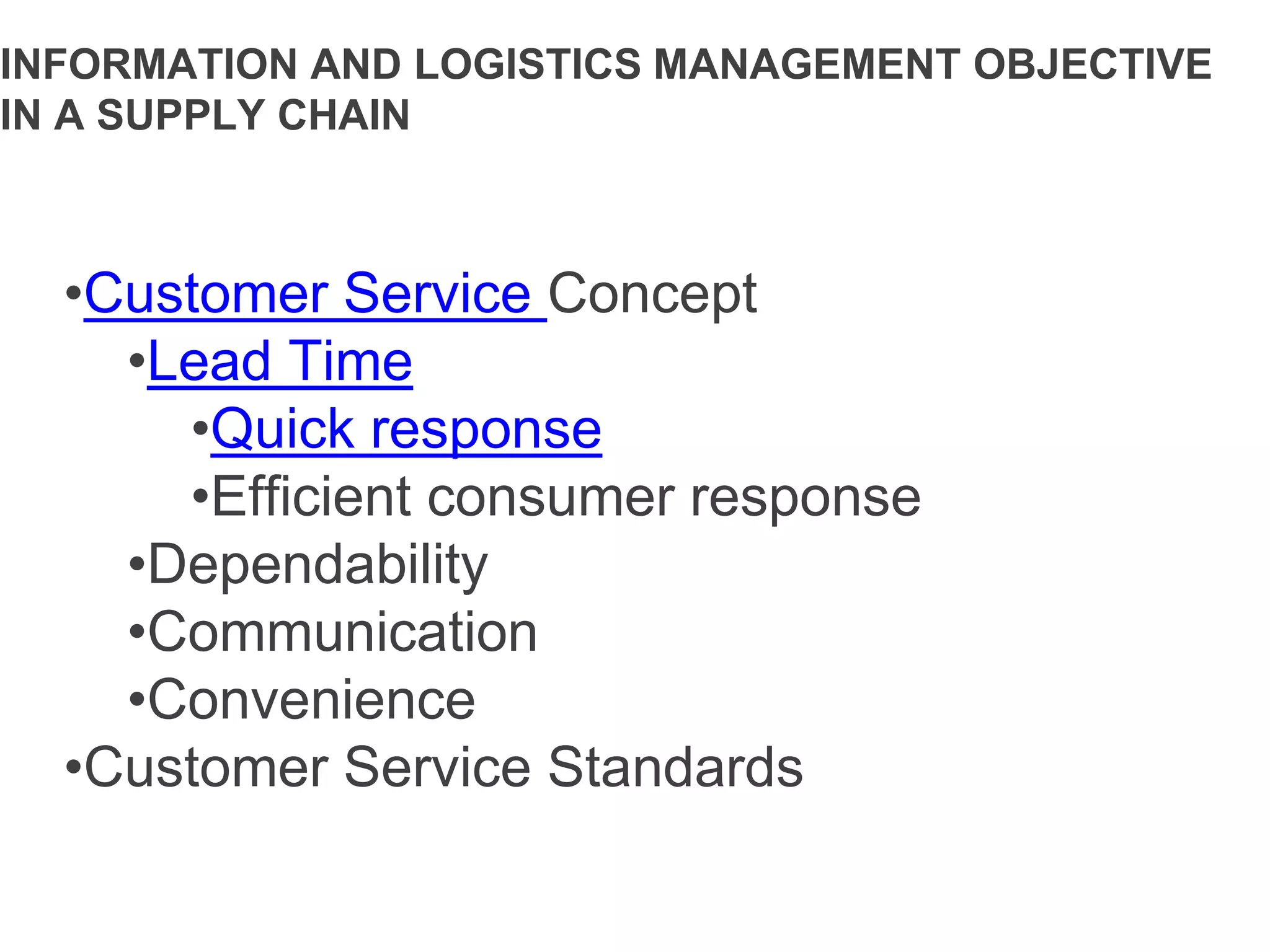 Supply chain & logistics management | PPTX