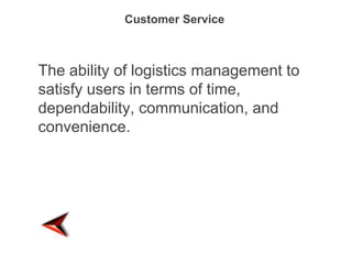 Supply chain & logistics management | PPTX