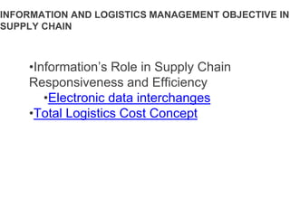 Supply chain & logistics management | PPT