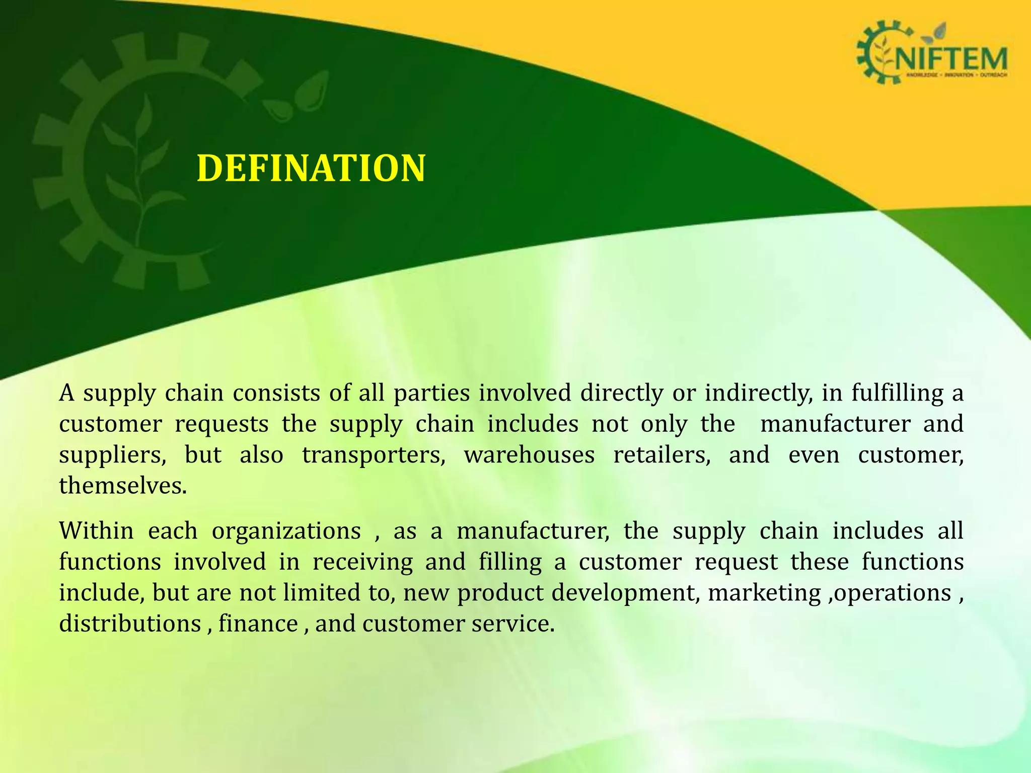 Supply chain management new | PPTX
