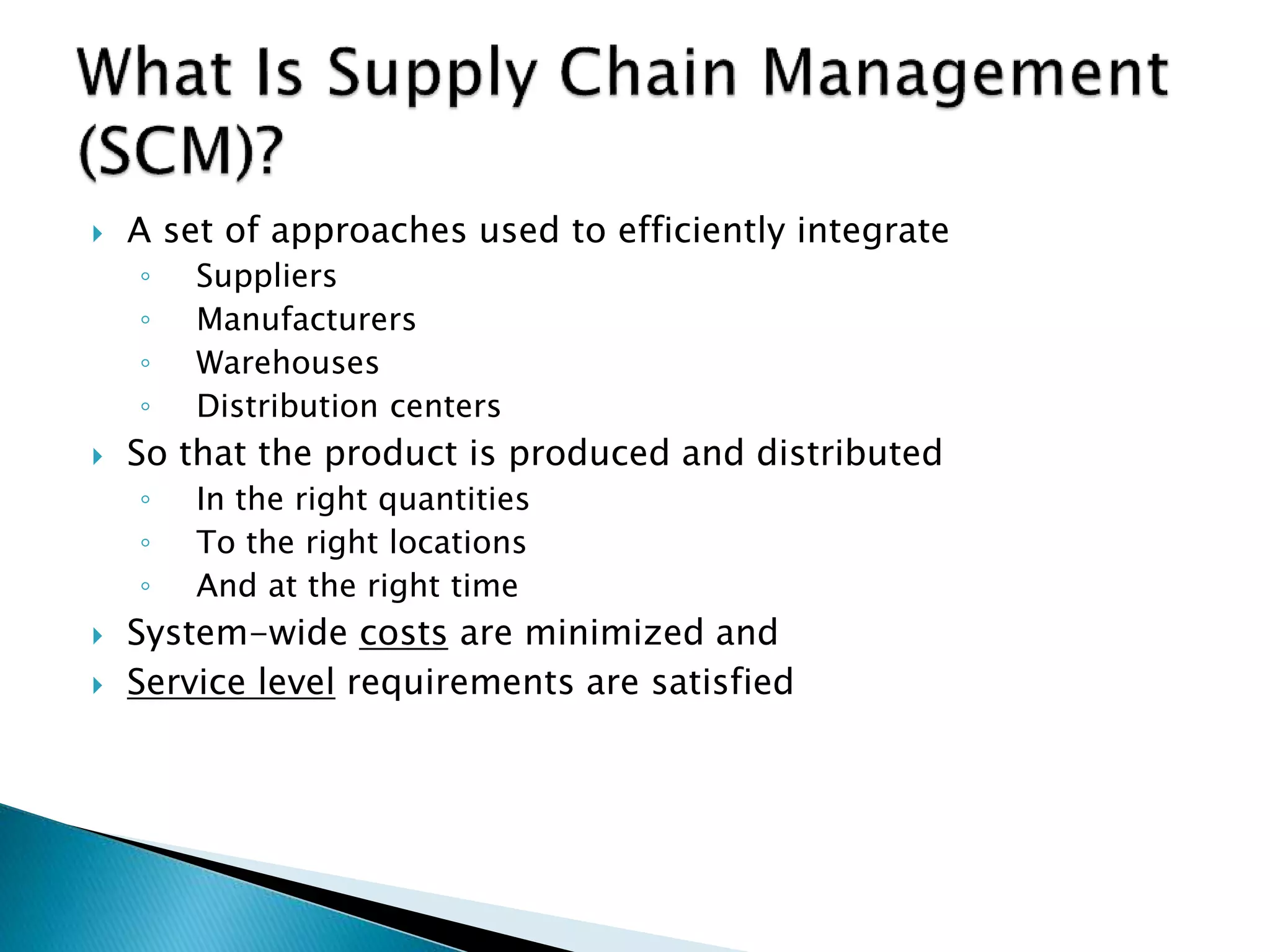 Supply chain management & case study | PPTX