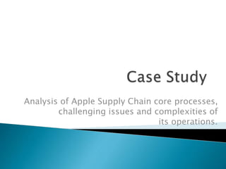 Supply chain management & case study | PPTX