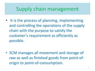 Supply chain management | PPTX