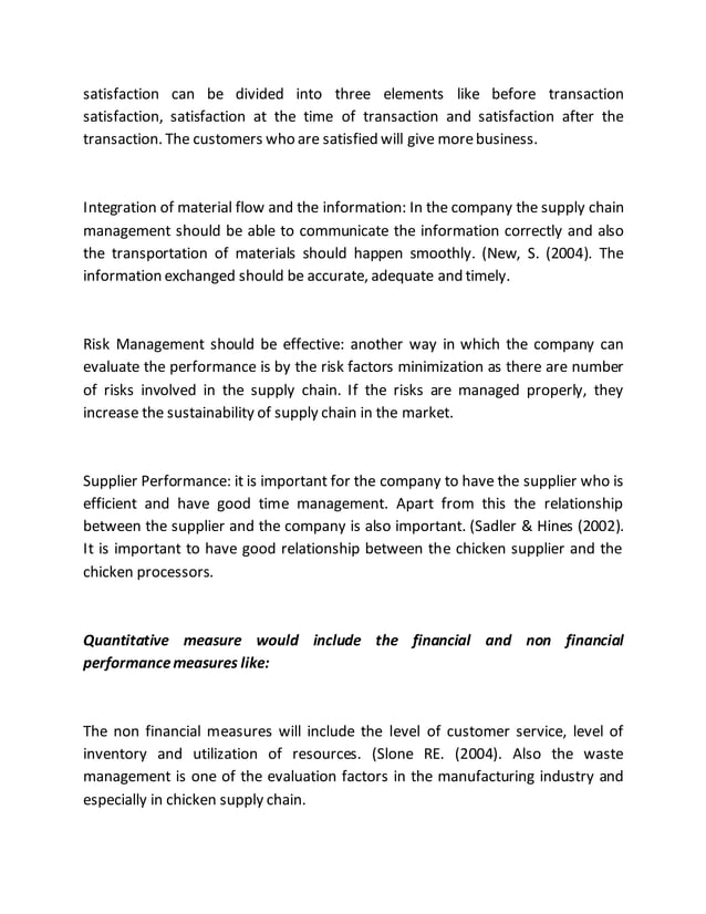 Supply chain management Assignment | DOCX