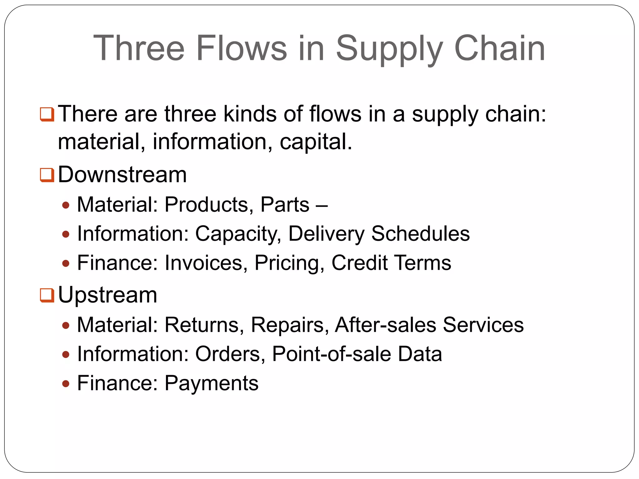 Supply chain management | PPTX