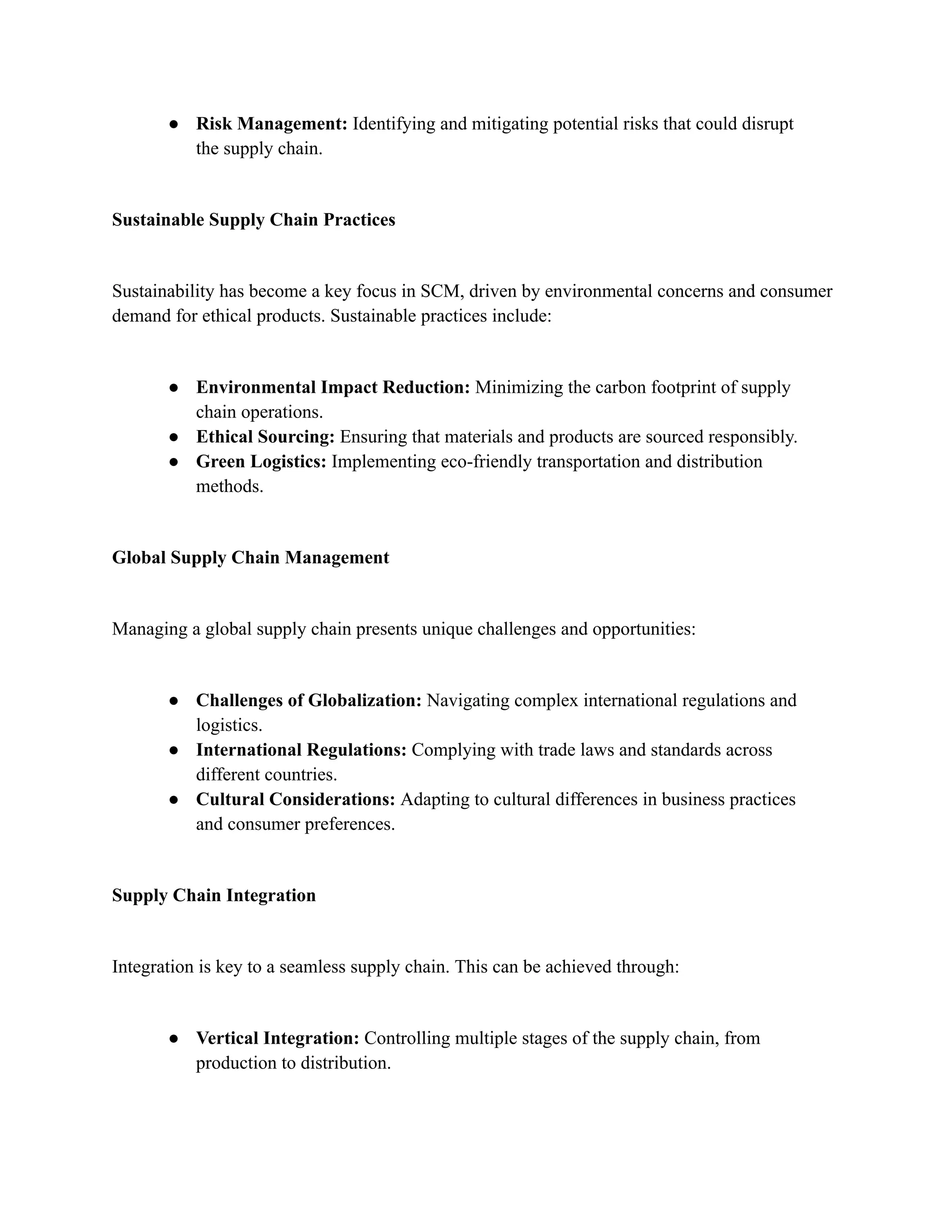 Supply Chain Management, Risk Management | PDF